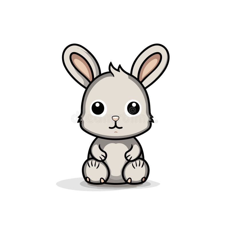 Bunny Hand-drawn Illustration. Bunny. Vector Doodle Style Cartoon ...