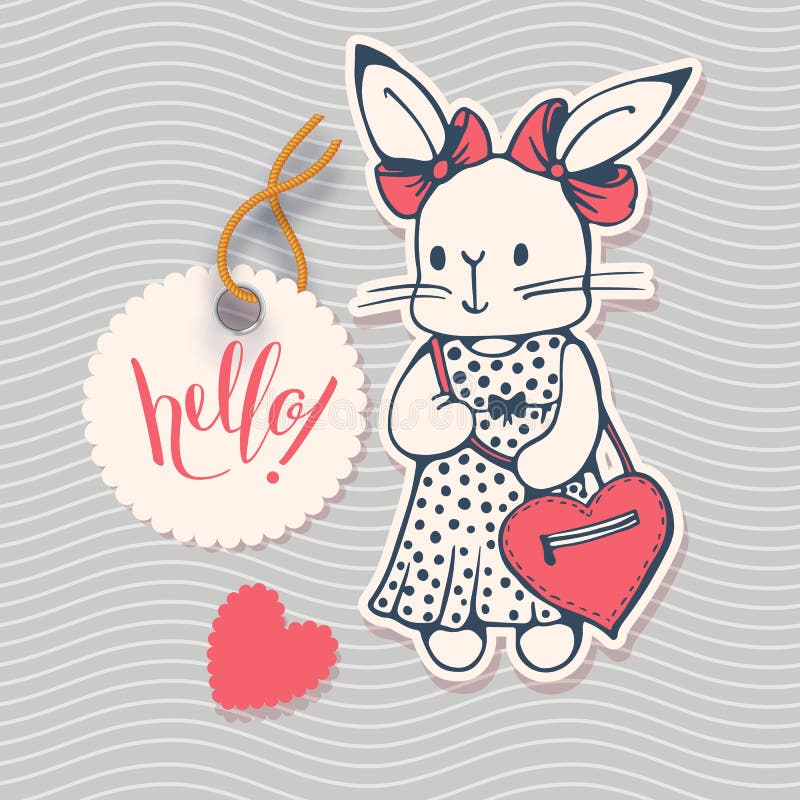 Bunny stock vector. Illustration of animal, bunny, design - 79307303