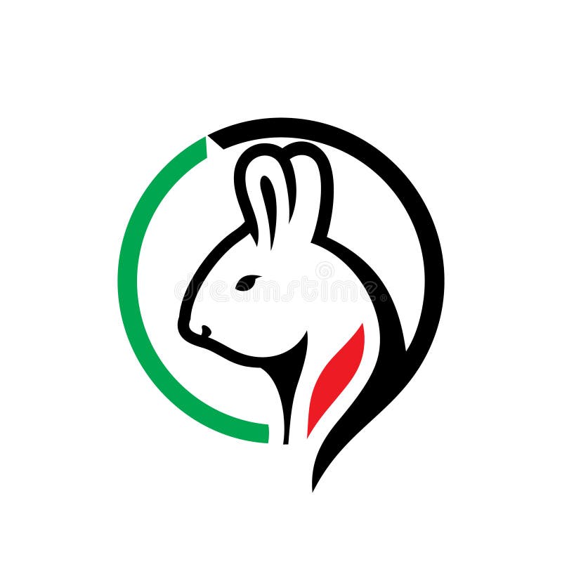 Rabbit Farm Animal Vector Icon Cartoon Illustration Stock Vector ...