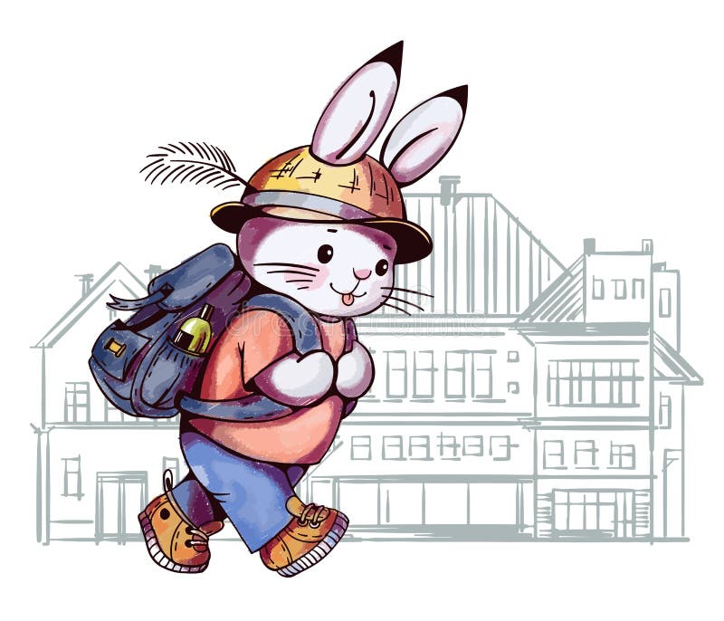 Bunny stock vector. Illustration of poster, handwriting - 78101648