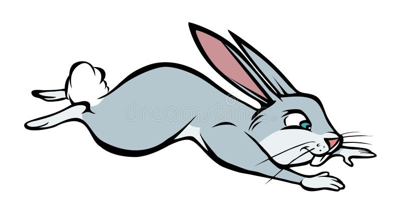 Bunny jumping stock vector. Illustration of hare, adopt - 6649577
