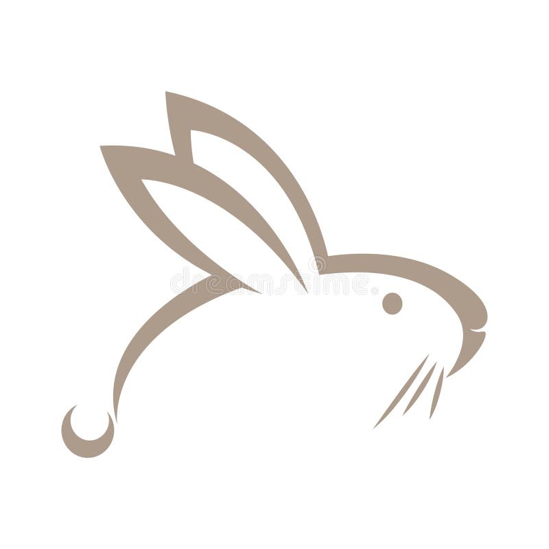Bunny logo icon design stock vector. Illustration of holiday - 380947840