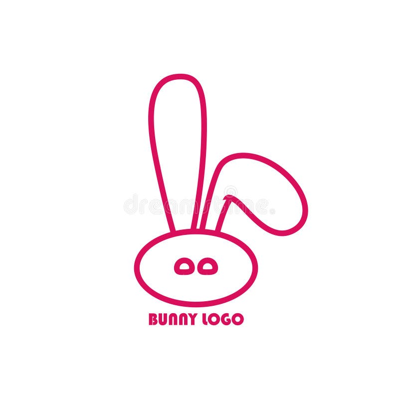 Bunny Logo Modern Concept Logo Design Stock Vector - Illustration of ...