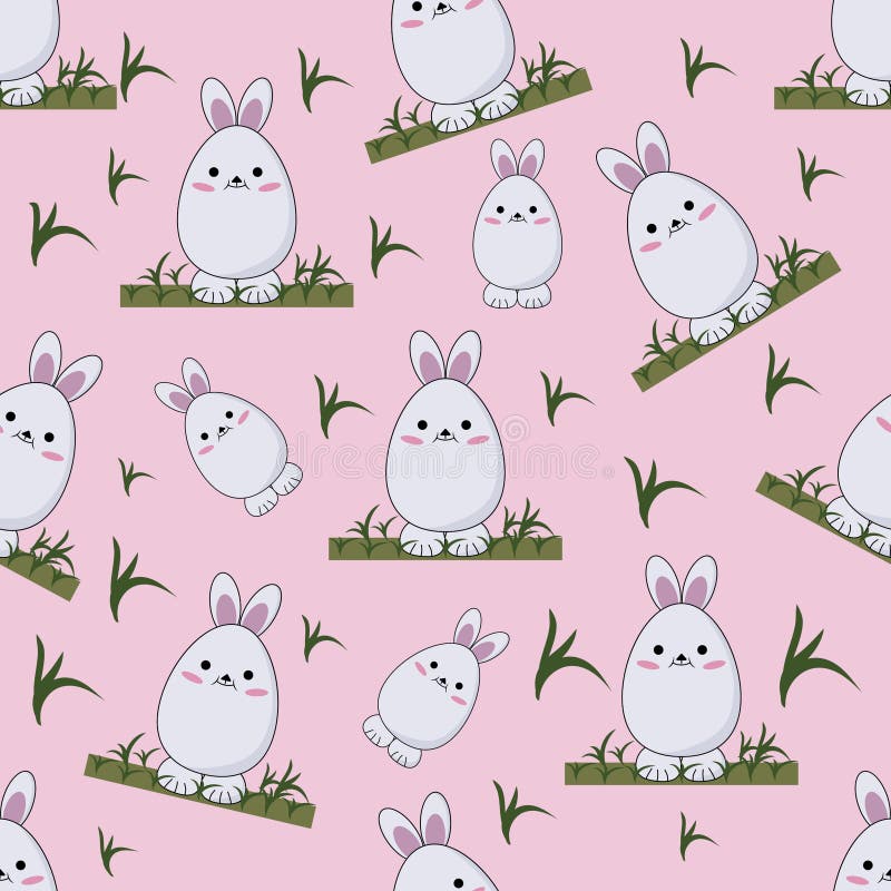 Bunny pattern stock illustration. Illustration of textile - 254530123