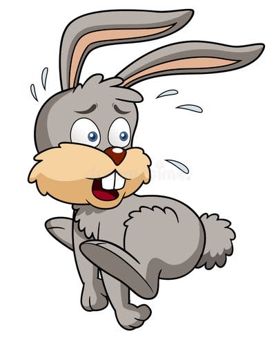 Scared Rabbit Stock Illustrations – 487 Scared Rabbit Stock ...