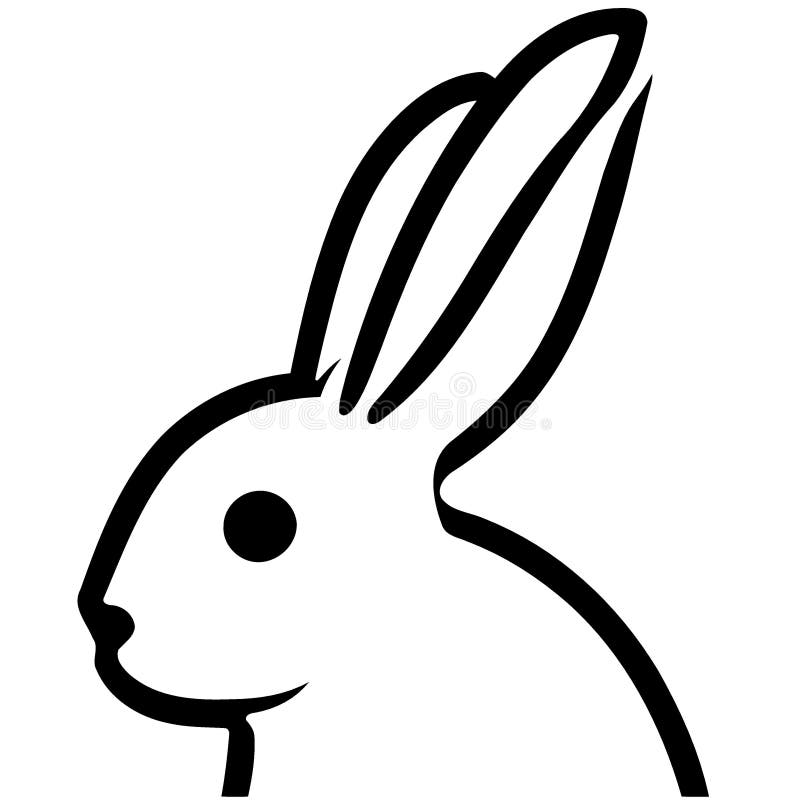 Bunny Rabbit Mammal Animal Head Stock Vector - Illustration of rabbit ...