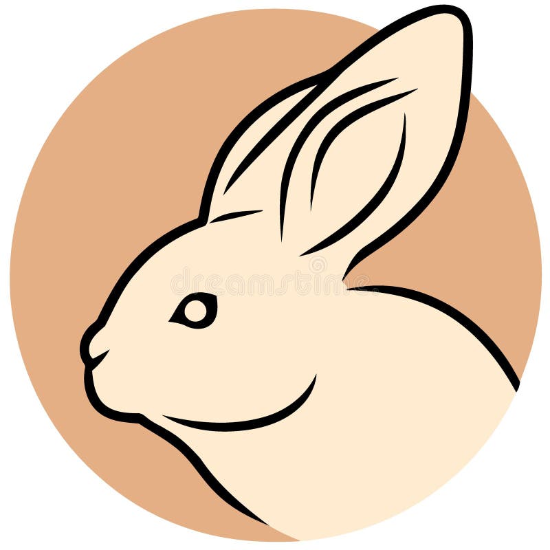 Bunny Rabbit Mammal Animal Head Stock Vector - Illustration of head ...