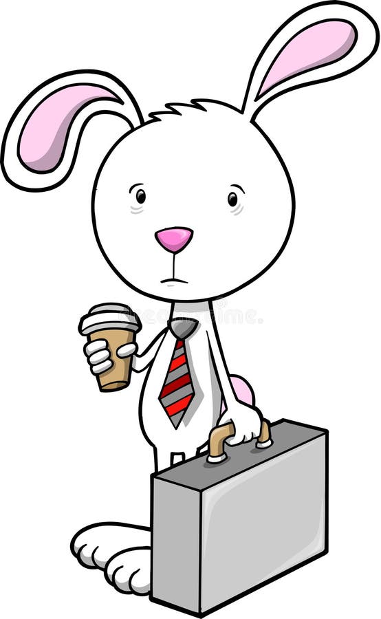 Bunny Rabbit office worker stock vector. Illustration of animal - 12746221