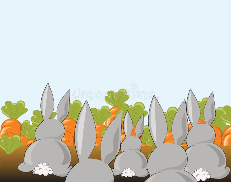 Bunny rabbits background stock vector. Illustration of colorful - 70817869