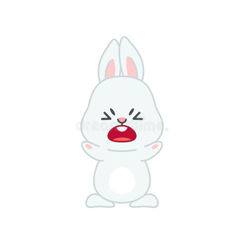 Rabbit Screaming Stock Illustrations – 124 Rabbit Screaming Stock ...