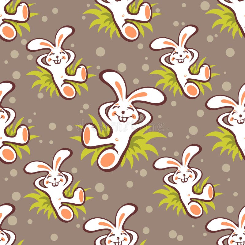 Bunny seamless pattern stock vector. Illustration of amusing - 55447381