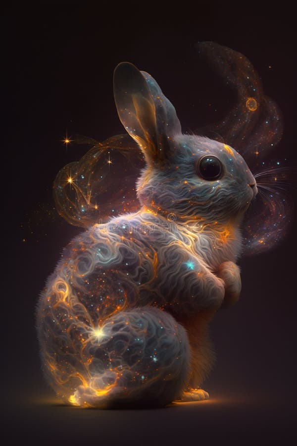 Bunny Star Nebula Smoke Galaxy Stock Illustration - Illustration of ...