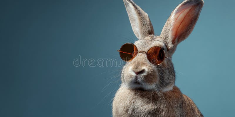 Bunny with Sun Glasses stock photo. Image of bunny, indoor - 389541930