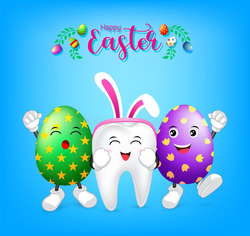 Bunny tooth character stock vector. Illustration of decorated - 88685751