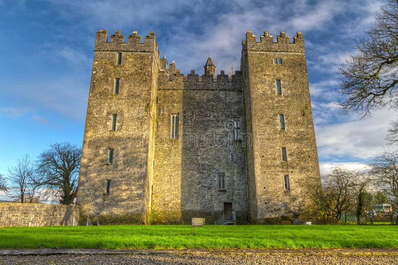 Bunratty Castle in Co. Clare Stock Photo - Image of irish, exterior ...