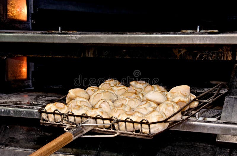 Buns freshly made in oven stock photo. Image of burned - 27140482