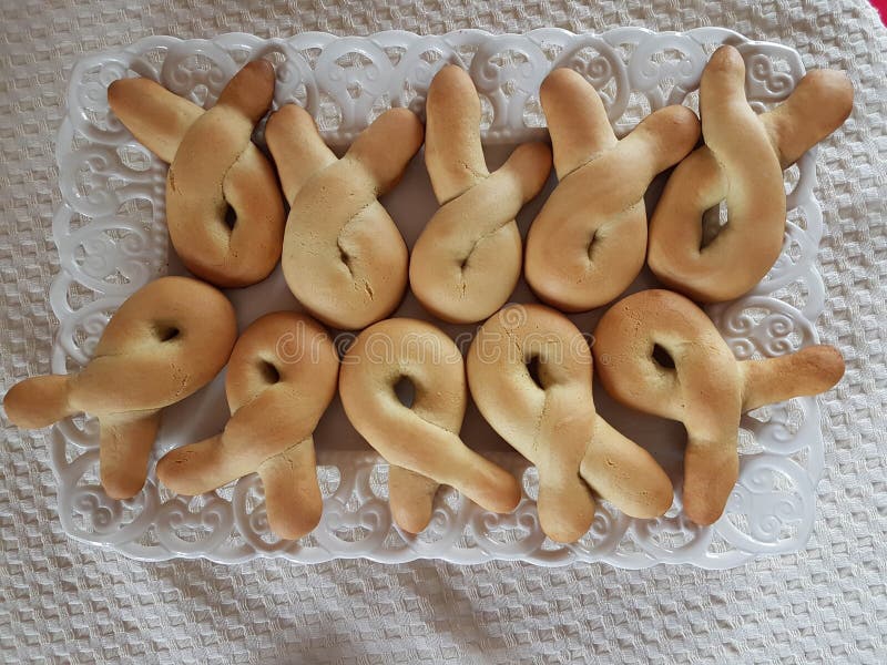 Buns Greek Traditional for Easter Celebration Stock Image - Image of ...