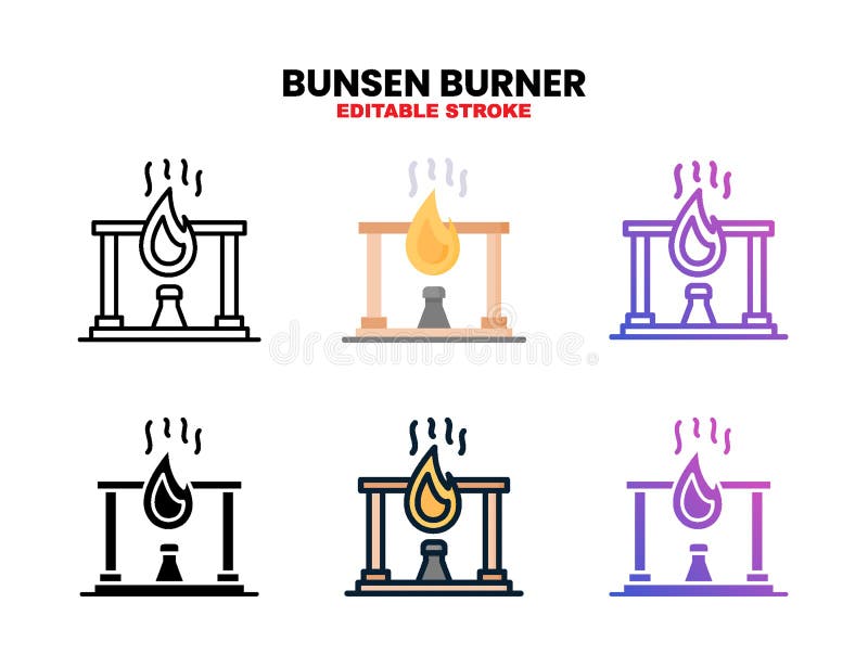 Bunsen Burner Lab Equipment Stock Illustrations – 291 Bunsen Burner Lab ...