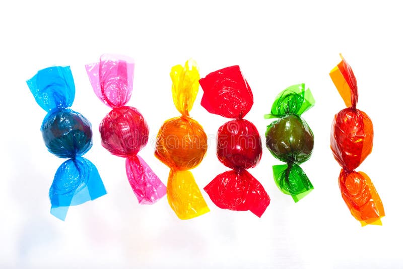 Bunte Bonbons stockfoto. Bild von konfektionsartikel - 12674816