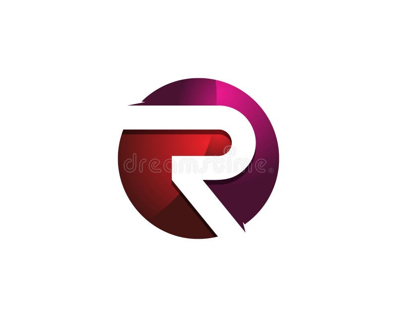 Bunte Buchstabe-Ikone Logo Design Element Des Kreis-3D Vektor Abbildung ...