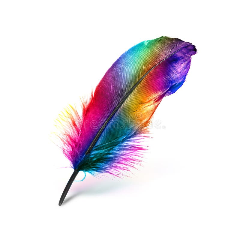 Bunte Feder stockbild. Bild von flaumig, beschaffenheit - 51784703