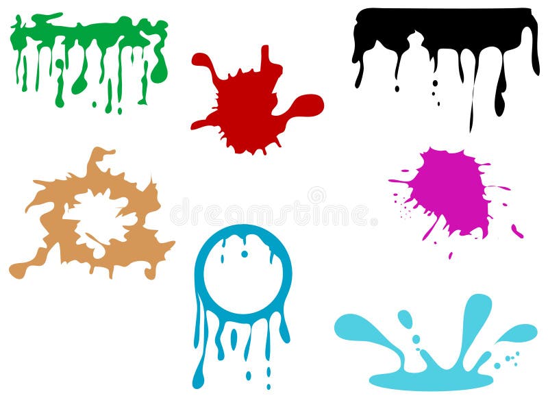 Schwarzer Fleck vektor abbildung. Illustration von blob - 4853776