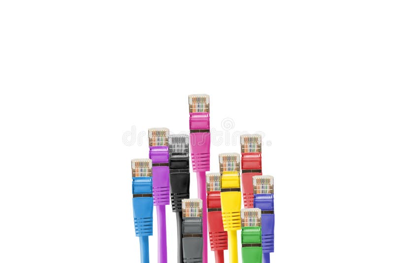 Bunte Kabel Auf Weiß Bild. Bild: 82966036