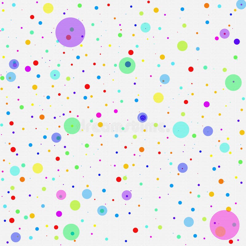 Bunte Punkte Auf Weißem Strukturiertem Papierhintergrund Stock ...