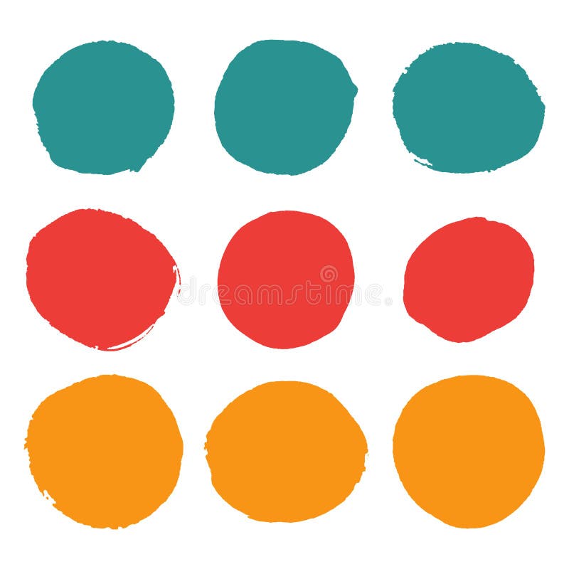 Bunte Runde Flecke Kreisformgestaltungselemente Vektor Abbildung ...