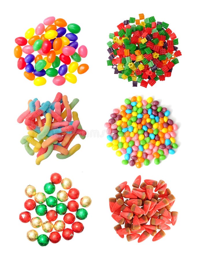 Bunte Süßigkeiten In Den Eiformen Stockfoto - Bild von gelb, pink: 29511358