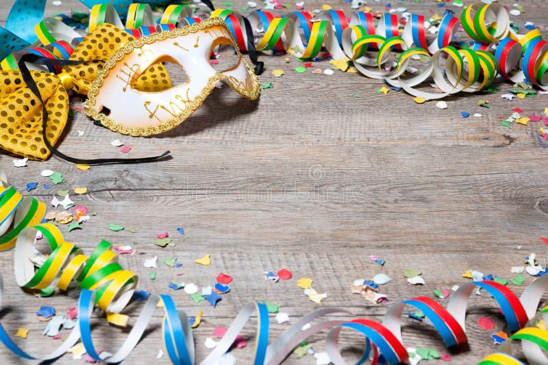 Bunter Karnevalshintergrund Stockbild - Bild von feiern, lockig: 48747141