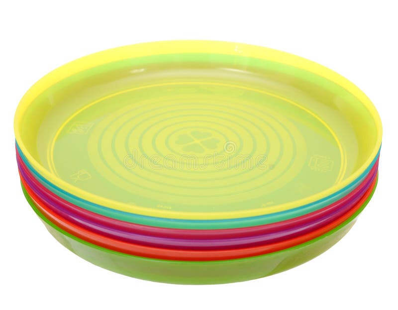Bunter Plastikteller stockbild. Bild von teller, zicklein - 27853887