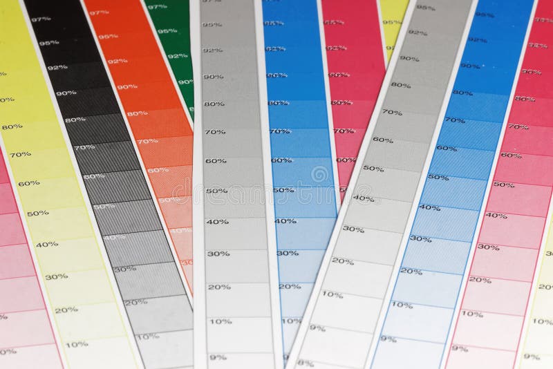 CMYK-Testdruck von oben stockbild. Bild von prüfen, nahaufnahme - 53190279