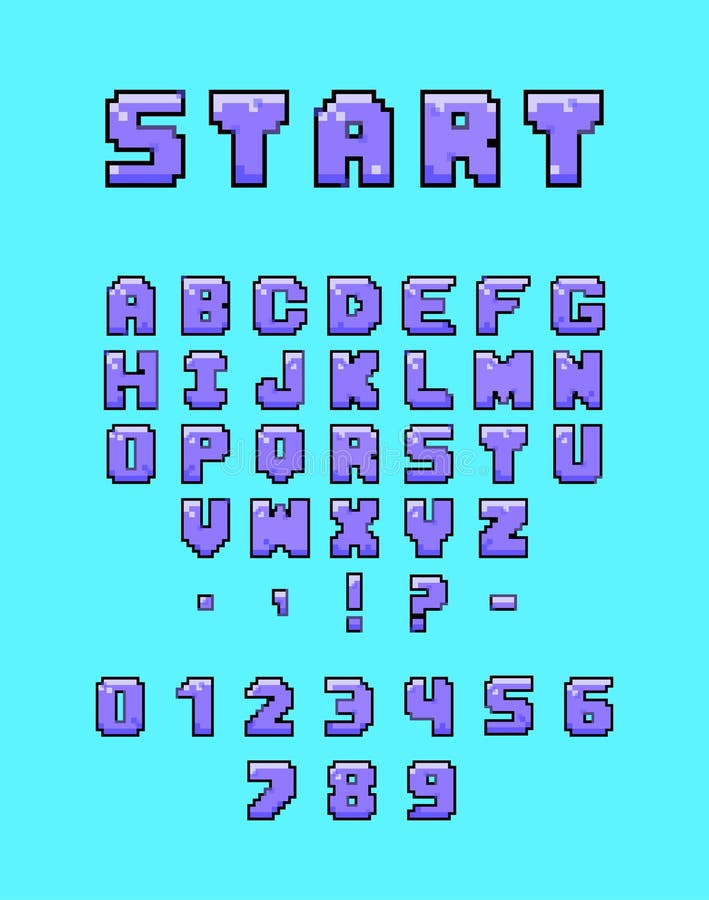 Buntes Arcade Font stock abbildung. Illustration von auslegung - 131328375