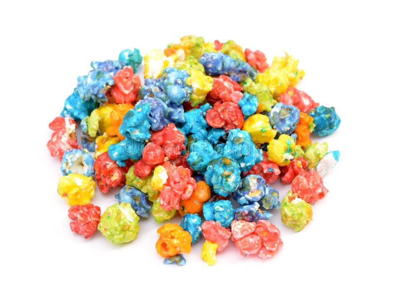Buntes Popcorn stockbild. Bild von festlich, köstlich - 32390989