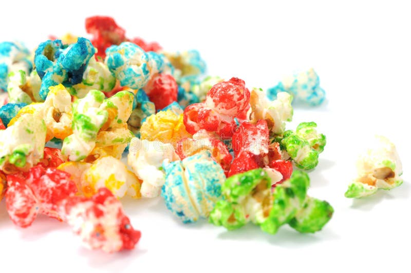 Buntes Popcorn stockbild. Bild von festlich, köstlich - 32390989