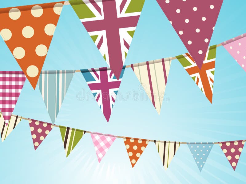 Vintage bunting frame stock vector. Illustration of event - 24740751