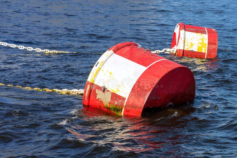 Buoy or Float Attached To the Bottom by an Anchor on a Rope To Indicate ...