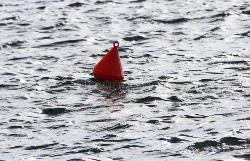 Buoy Floating in Firth of Clyde for Water Depth Warning Stock Image ...