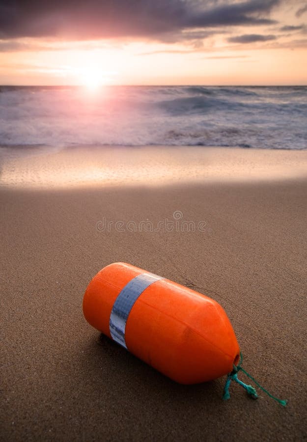 Buoy washed up on a beach stock photo. Image of shipwreck - 32798846