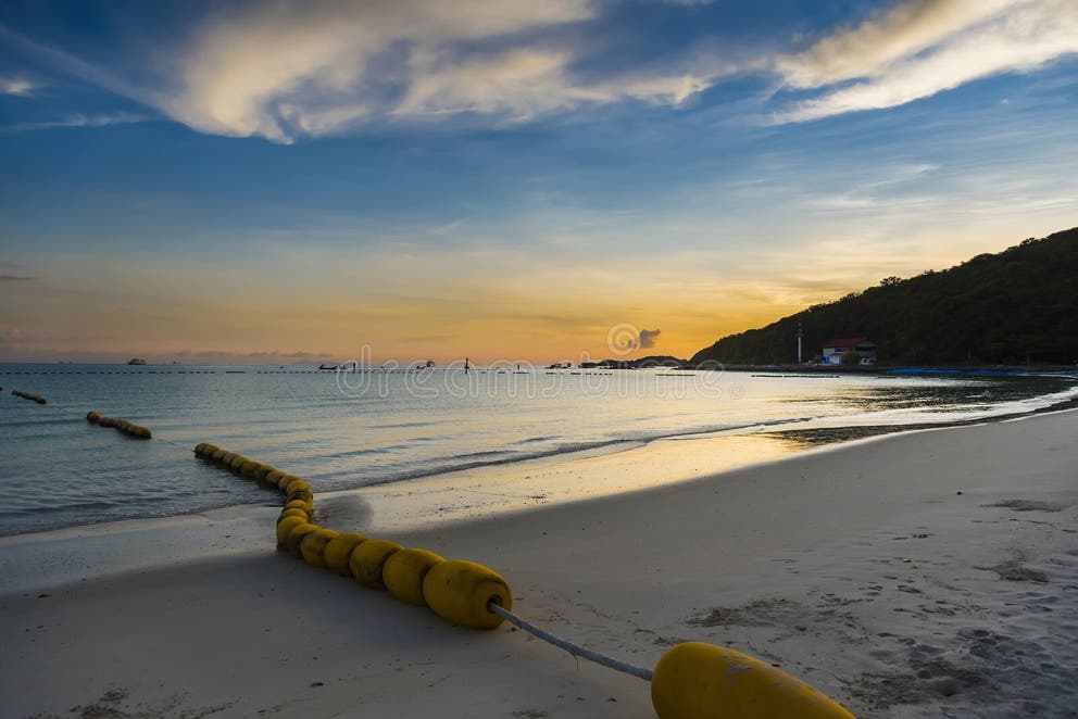 Buoyancy on the Beach, Sign Warning Dangerous Stock Photo - Image of ...