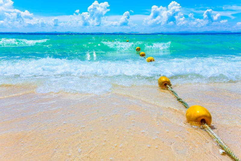 Buoys on the beach stock photo. Image of nature, seabeach - 95486178