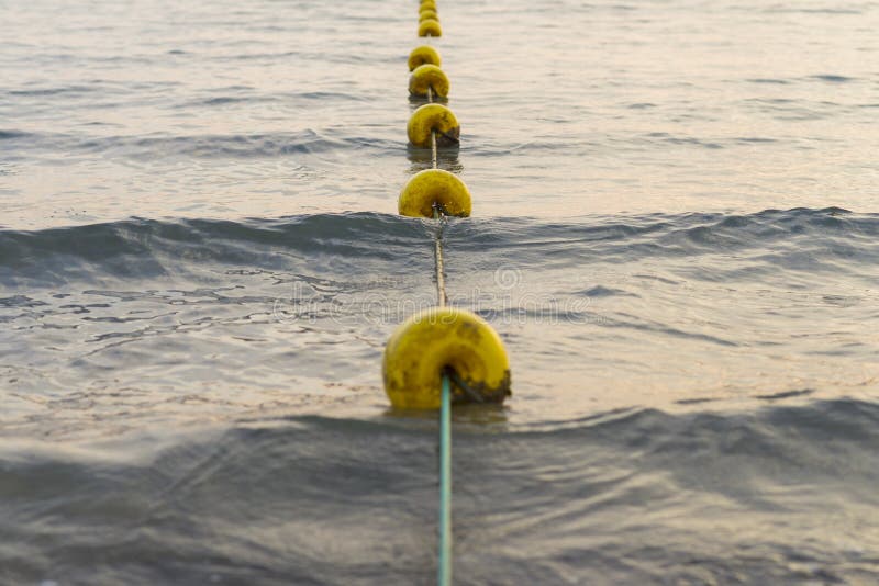101 Line Yellow Buoys Rope Floating Sea Stock Photos - Free & Royalty ...