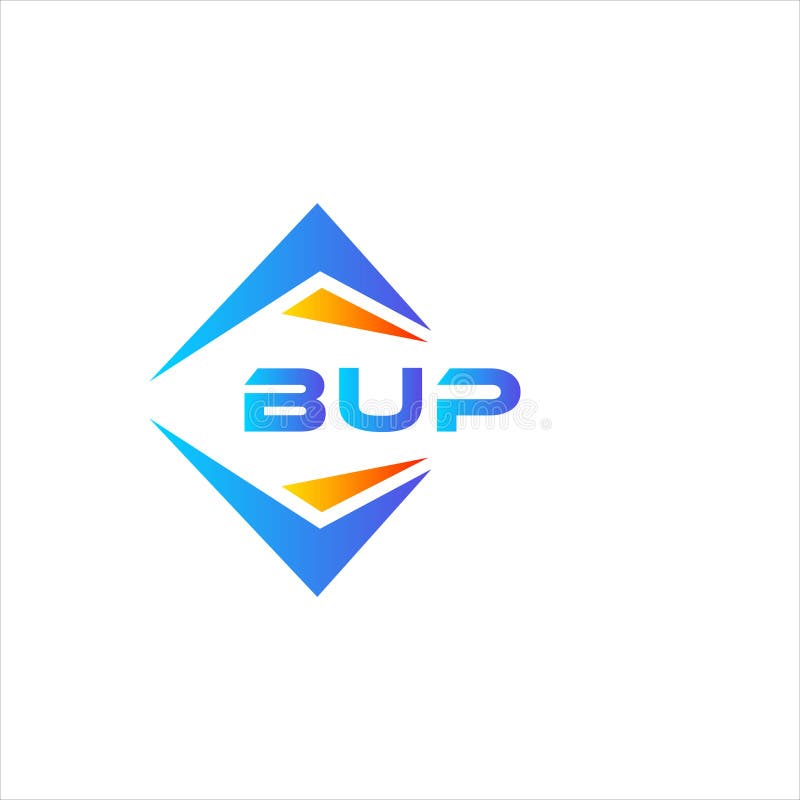 BUP Abstract Technology Logo Design on White Background. BUP Creative ...