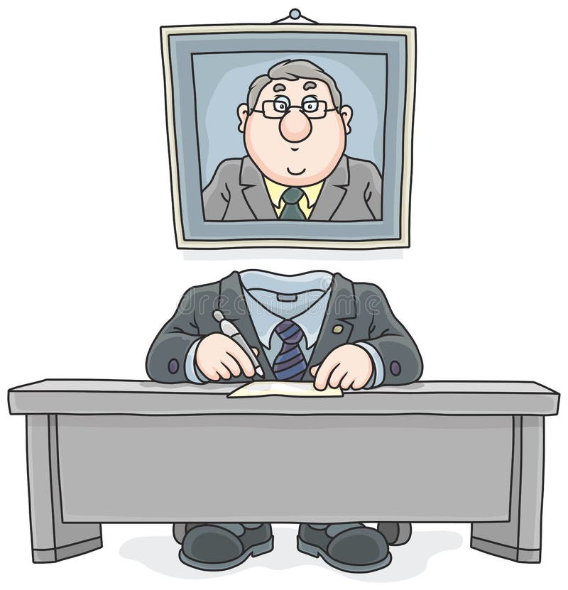 Burócrata ilustración del vector. Ilustración de mantener - 89948391