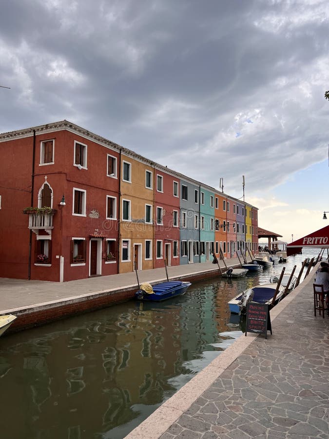 Burano editorial stock photo. Image of colourful, burano - 252593143