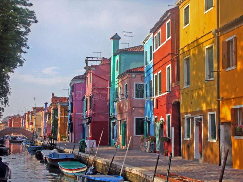 The Burano Island, Venice stock image. Image of colour - 4727977