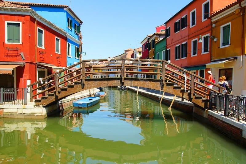 Burano island in Venice editorial photo. Image of summer - 80425081