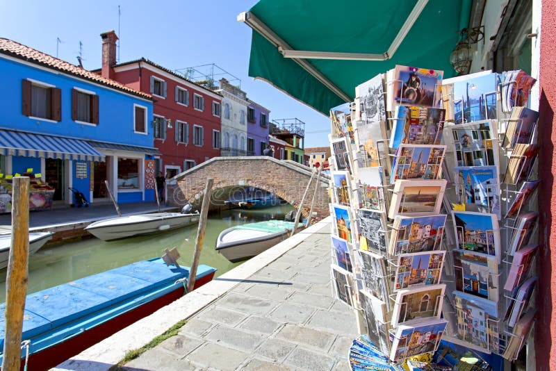 Burano Island, Venice, Italy Editorial Stock Image - Image of vivid ...