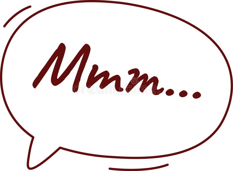 Burbuja de letras mmm ilustración del vector. Ilustración de hable ...
